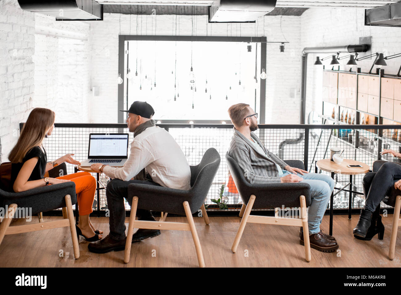People in the cafe Stock Photo - Alamy