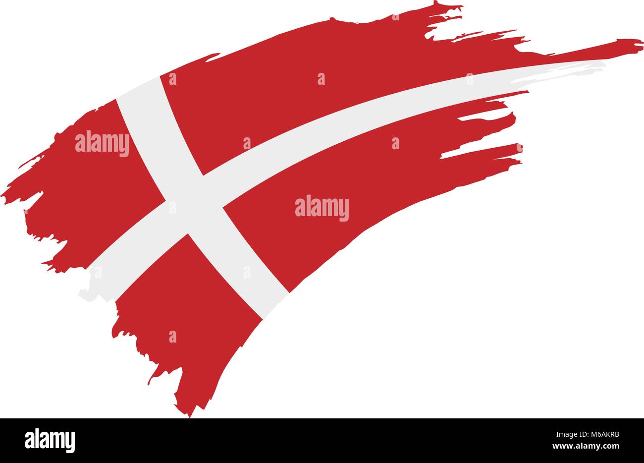 Denmark flag, vector illustration Stock Vector Image & Art - Alamy