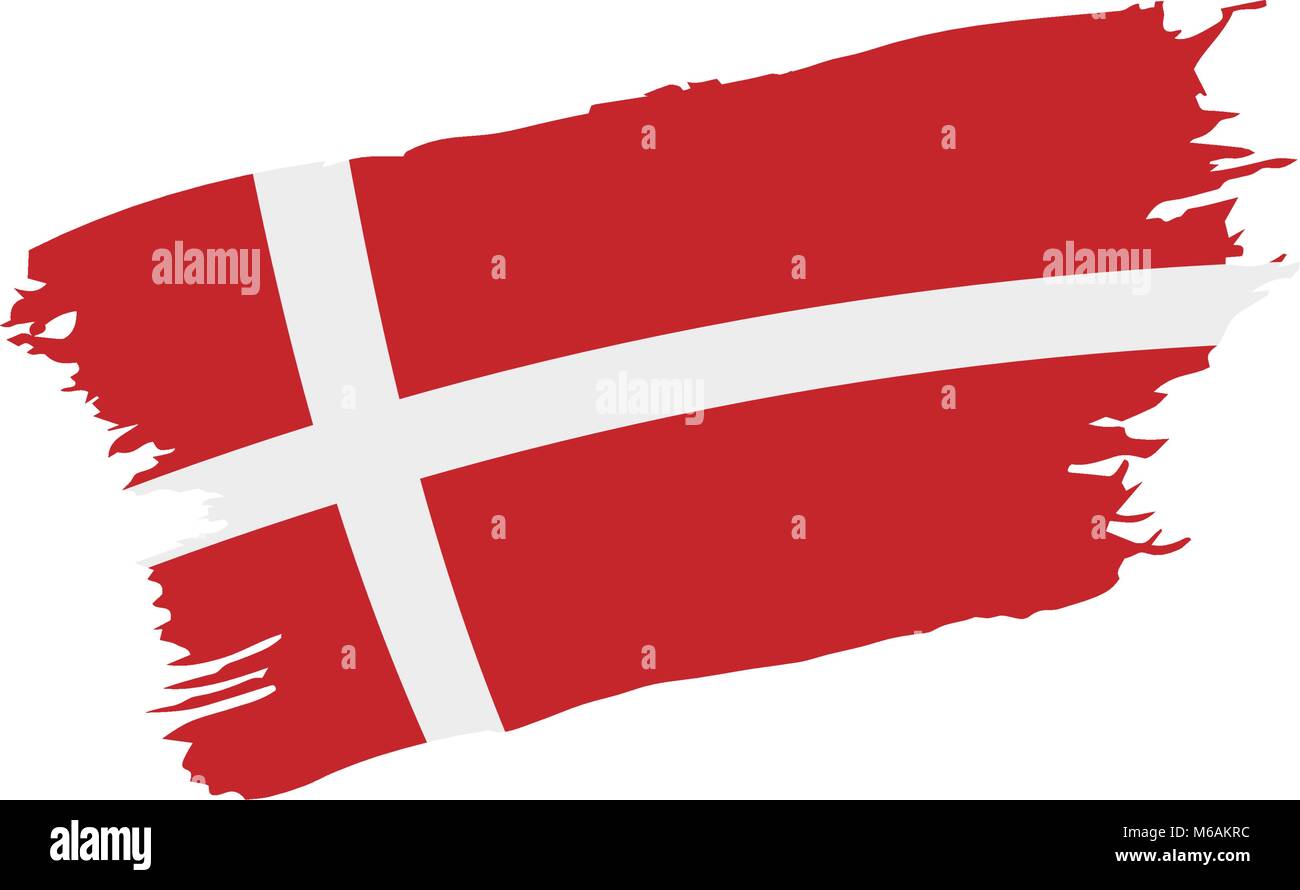 Denmark flag, vector illustration Stock Vector Image & Art - Alamy