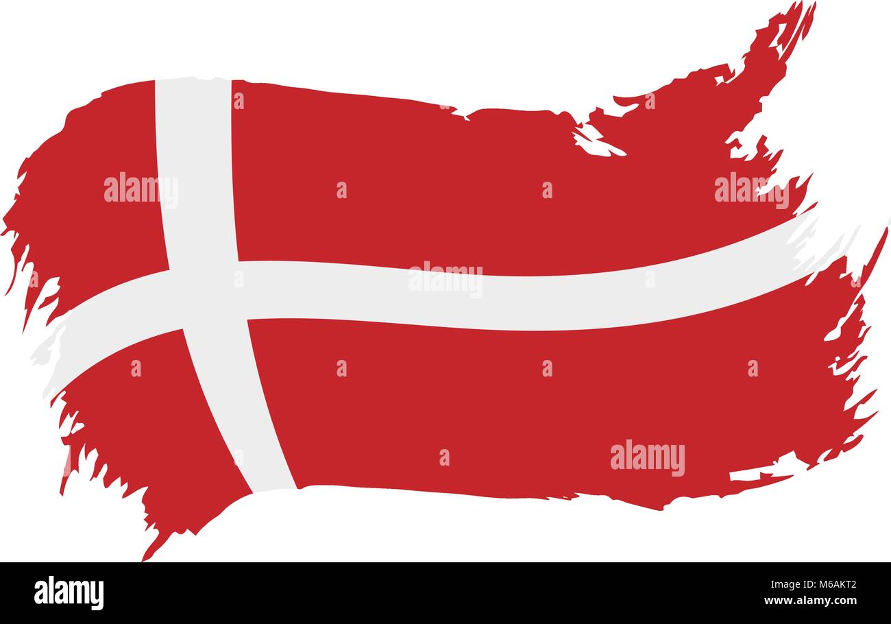Denmark flag, vector illustration Stock Vector Image & Art - Alamy