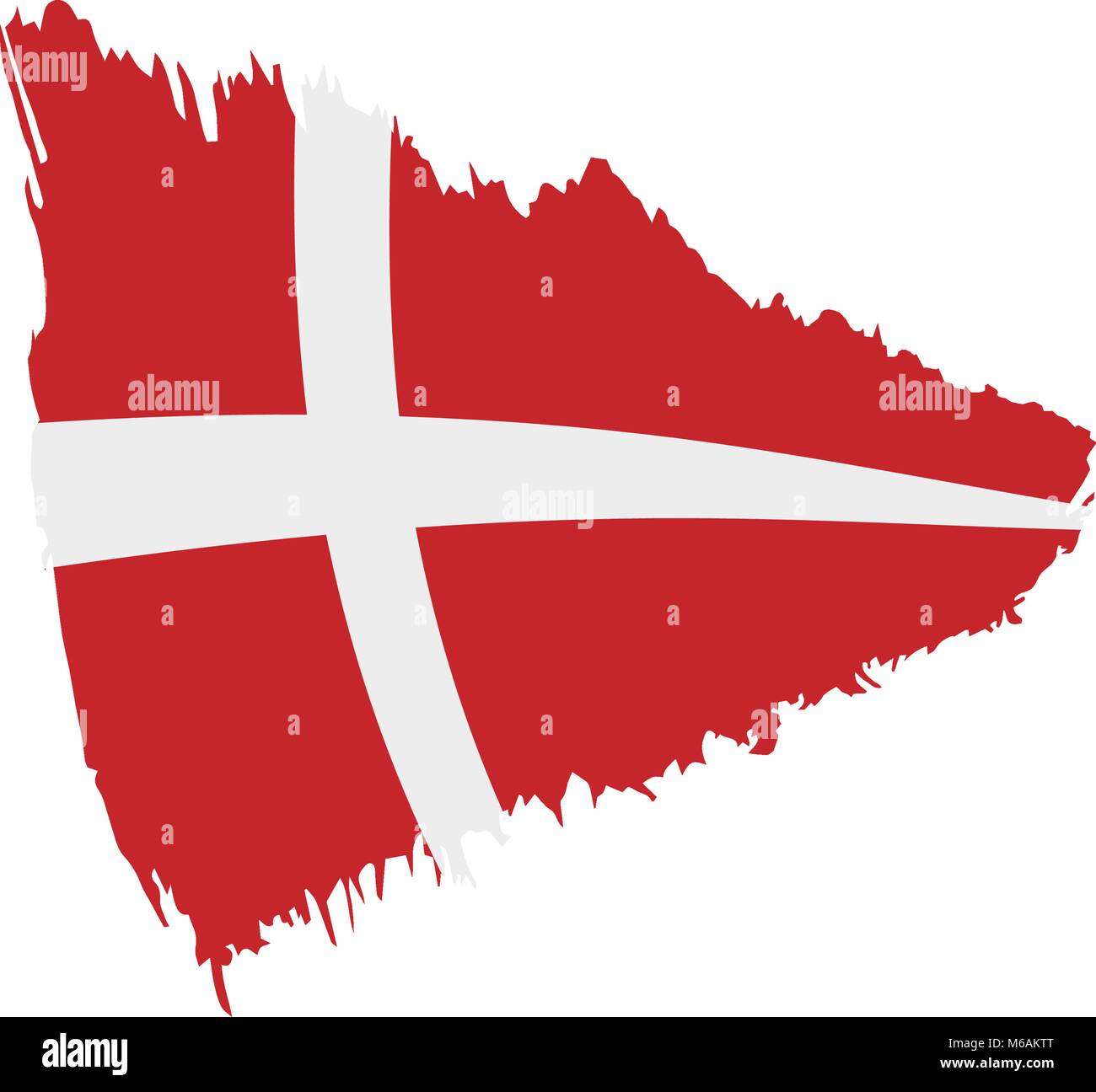 Denmark flag, vector illustration Stock Vector Image & Art - Alamy