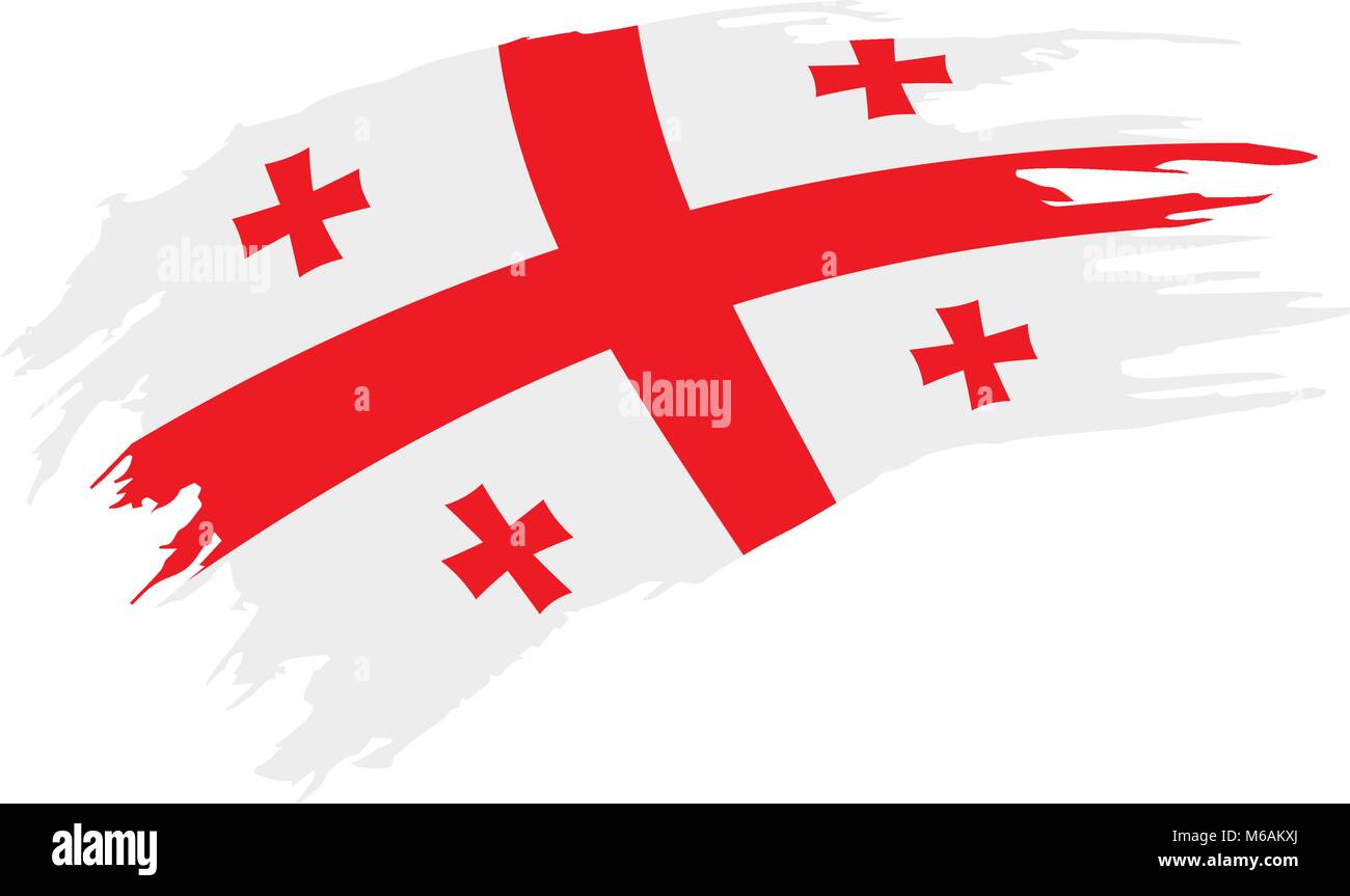 Georgia flag, vector illustration Stock Vector Image & Art - Alamy