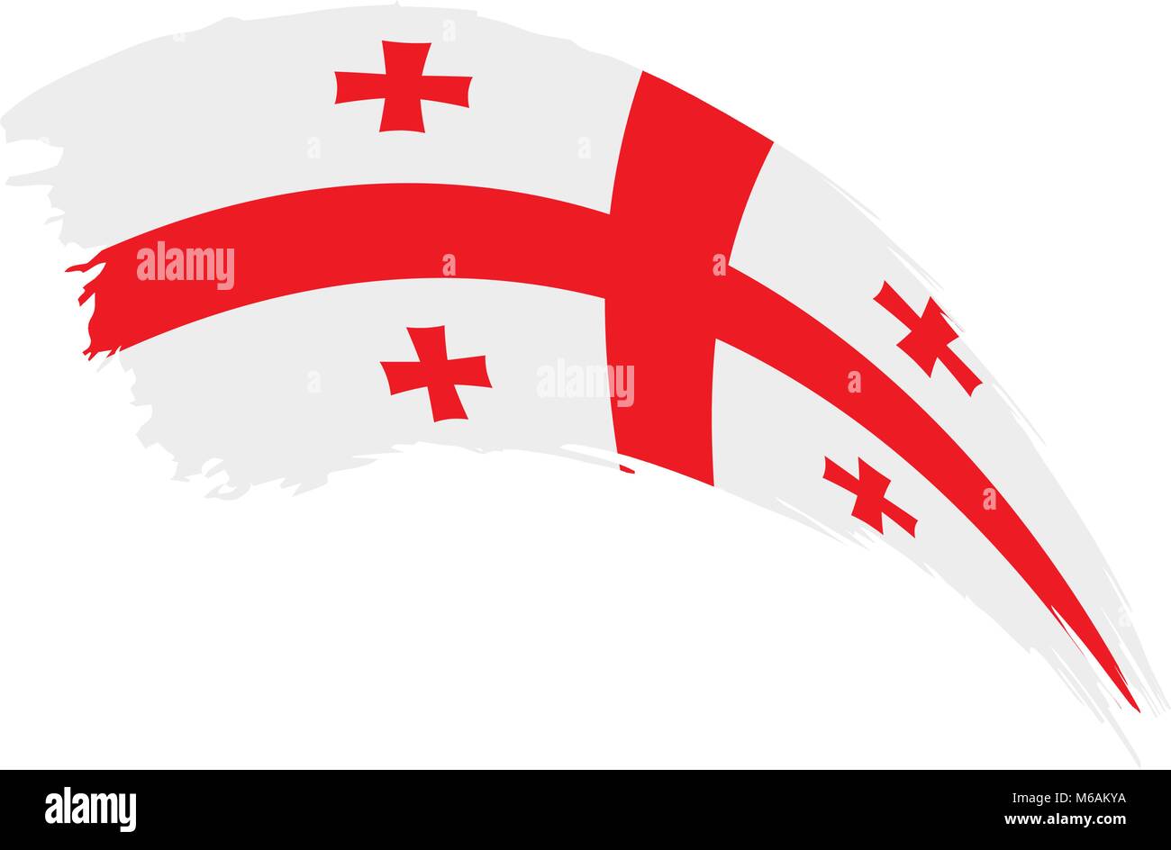 Georgia flag, vector illustration Stock Vector Image & Art - Alamy