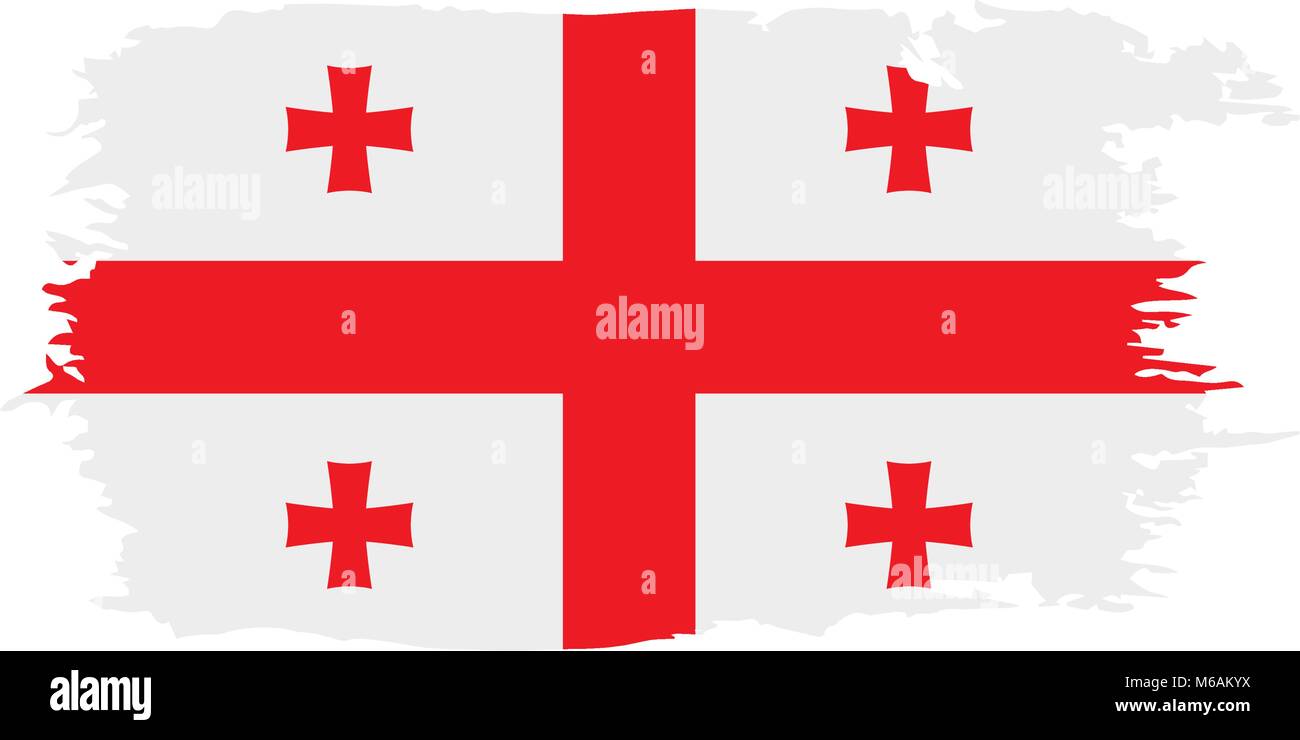 Georgia flag, vector illustration Stock Vector Image & Art - Alamy