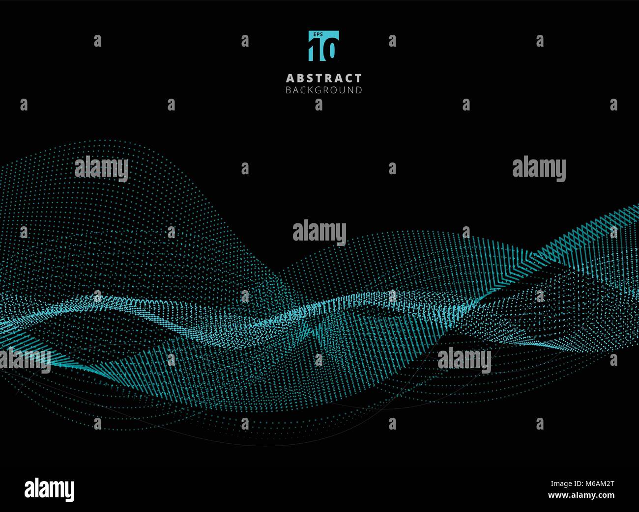 Digital particle waves light motion Stock Vector Images - Alamy