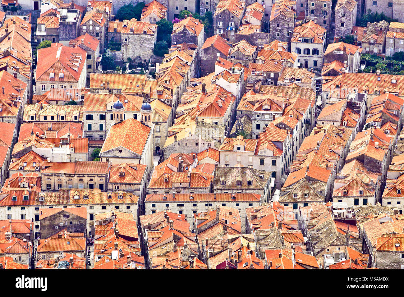 Croatian traditional house architecture in the old city of Dubrovnik ...