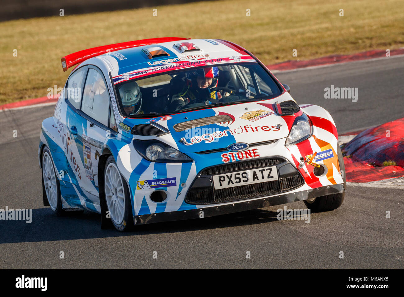 John Stone and Tom Woodburn in their Ford Fiesta NRC at the 2018 ...