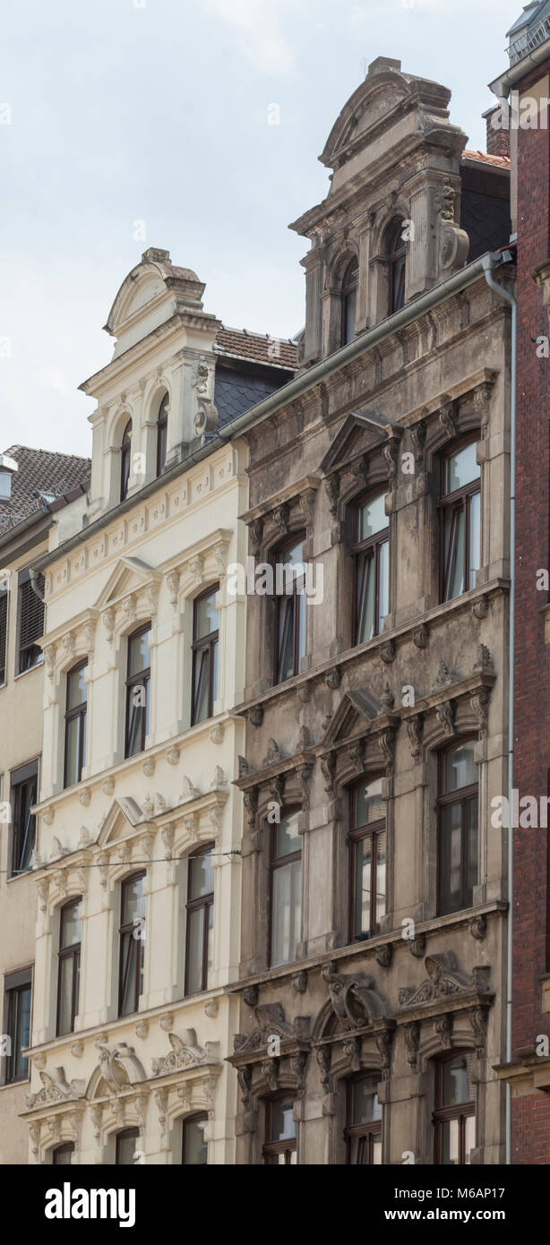 Old residential Buildings house facades Stock Photo - Alamy