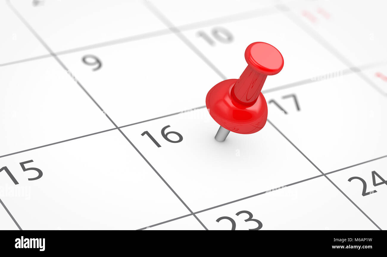 Blank calendar page hi-res stock photography and images - Alamy