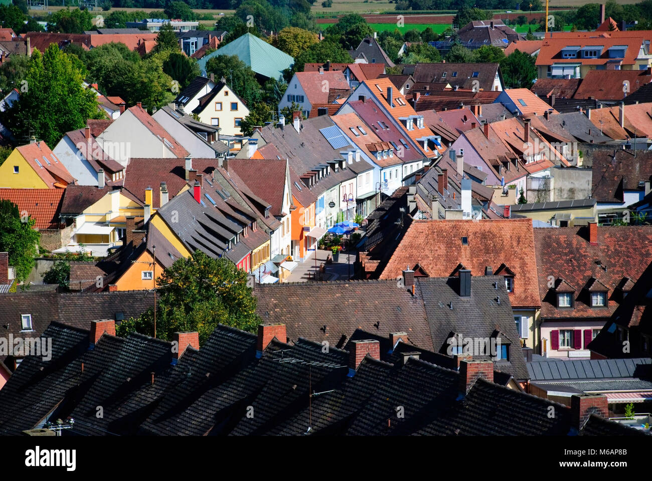 Colorful village Breisach, Germany Stock Photo - Alamy