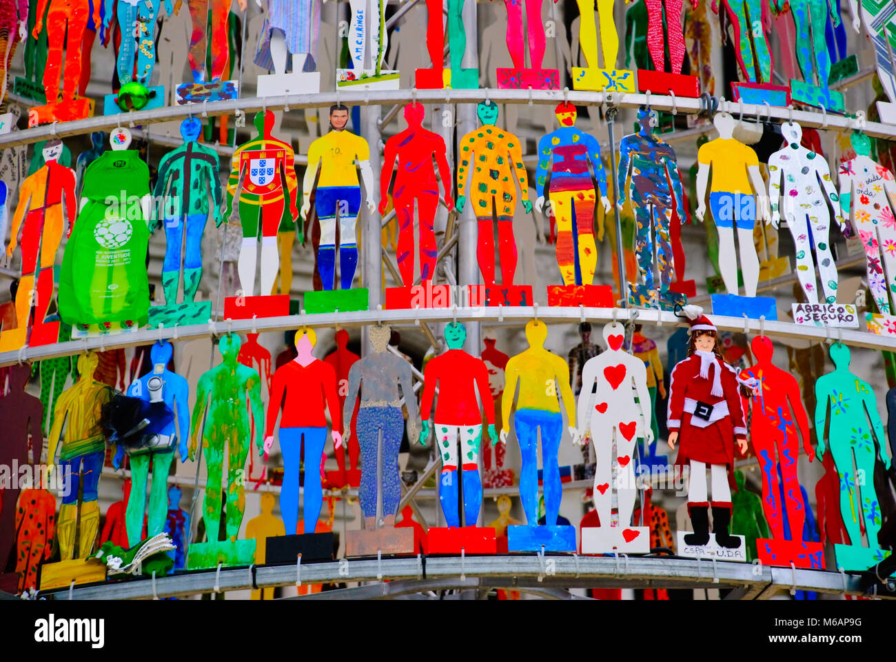Colorful human figures Stock Photo - Alamy