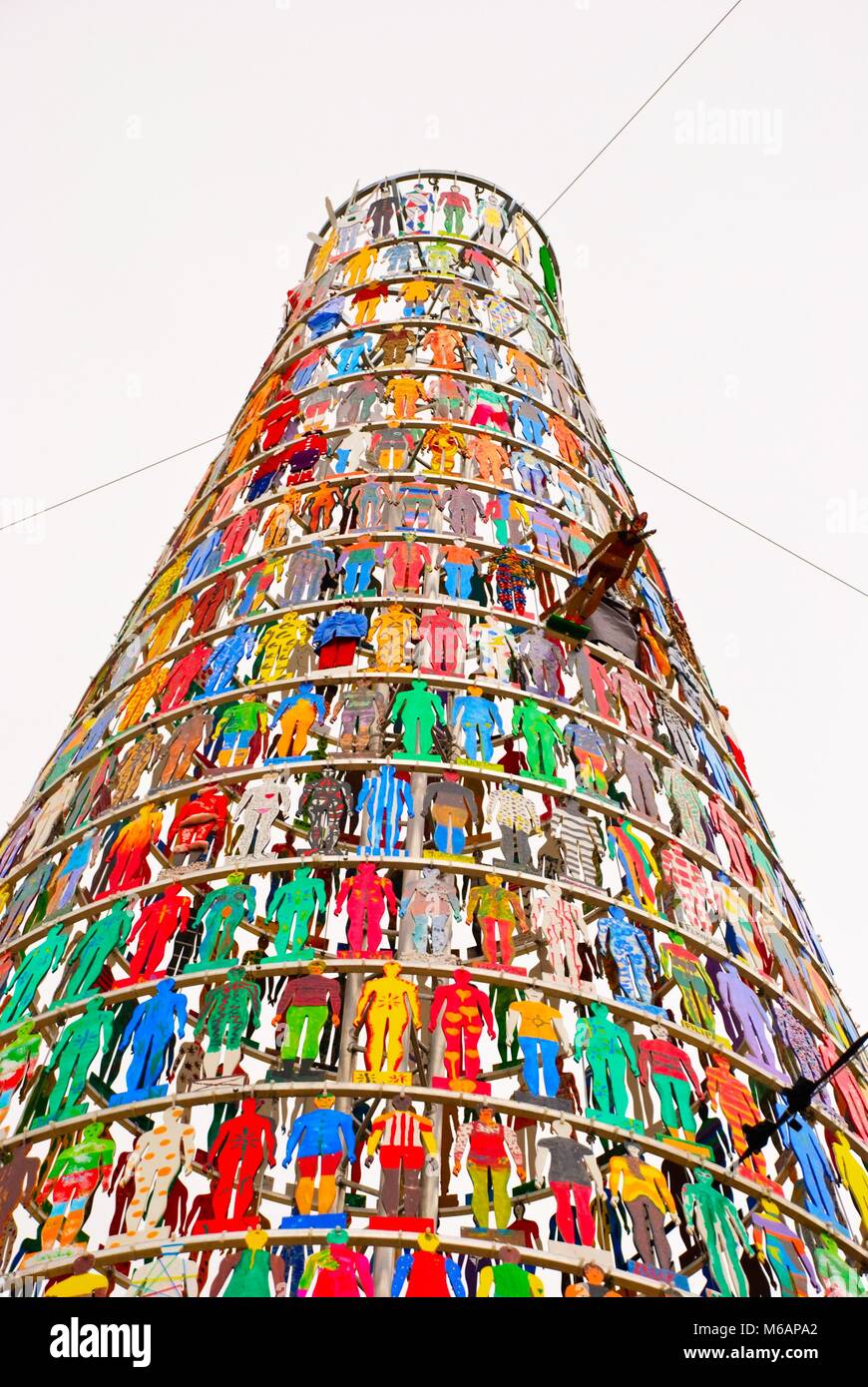 Colorful human figures, man standing out Stock Photo - Alamy