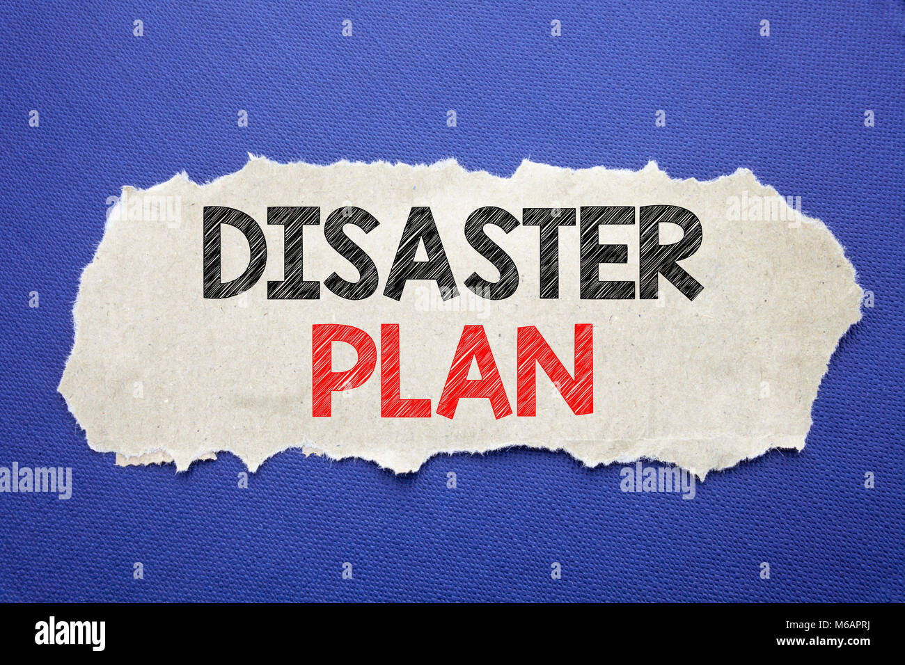 Handwriting Announcement text showing Disaster Plan. Business concept ...