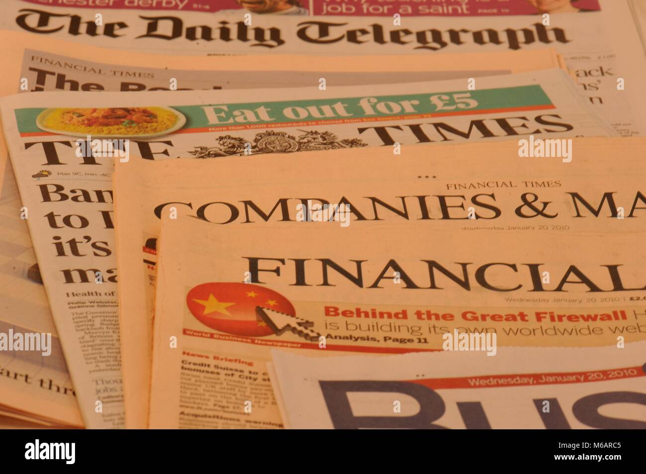 Collection of newspapers Stock Photo - Alamy
