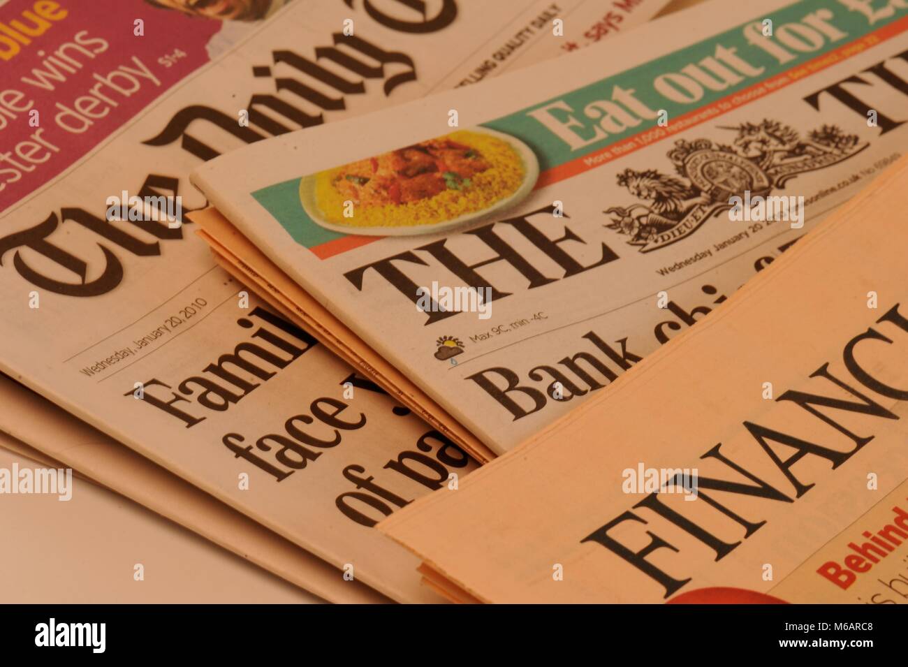 Collection of newspapers Stock Photo - Alamy