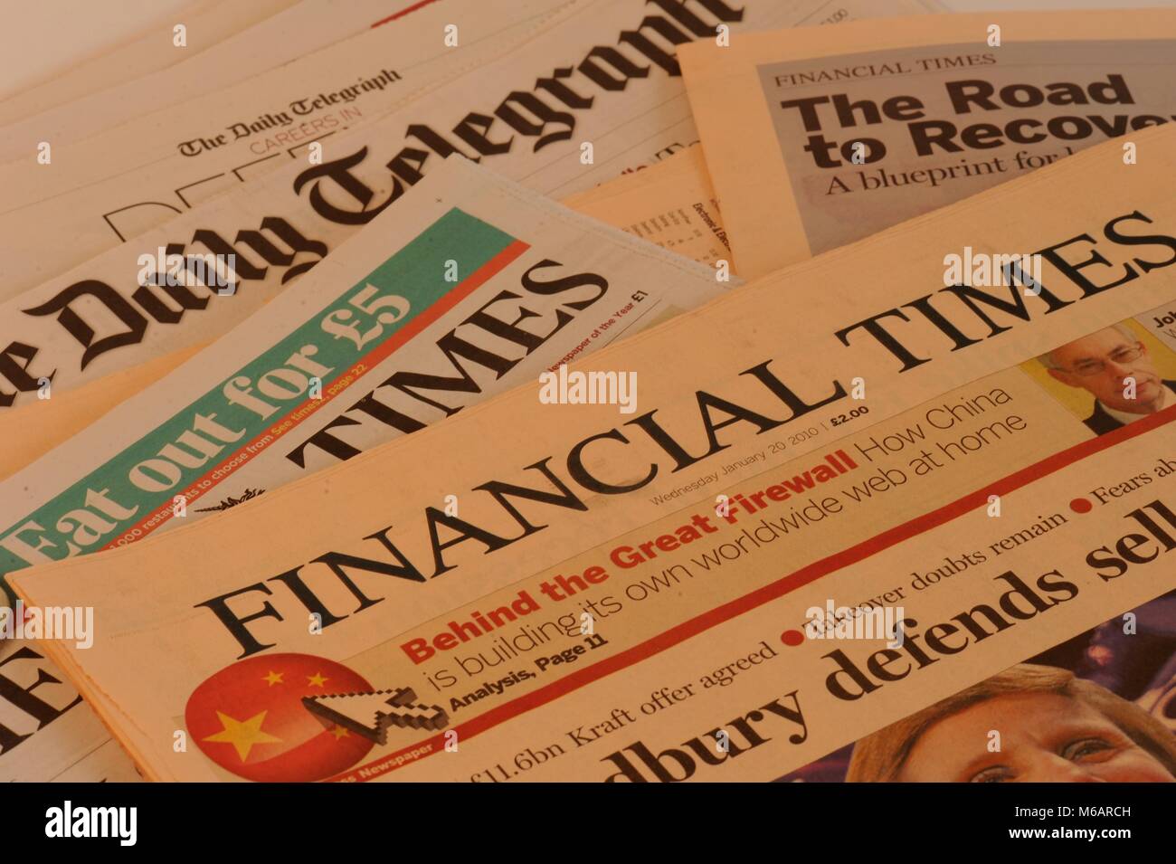 Collection of newspapers Stock Photo - Alamy
