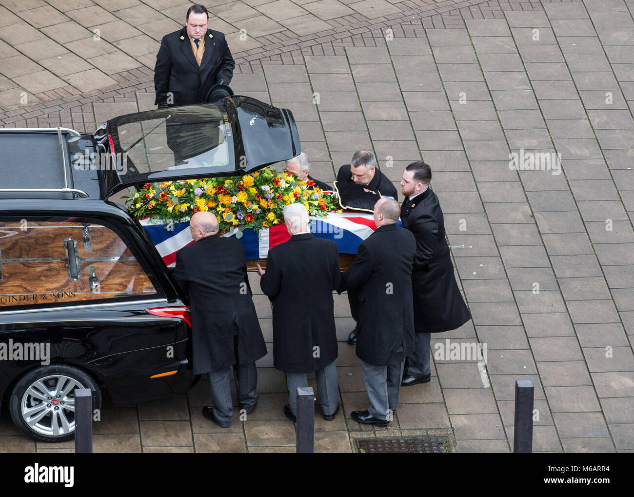 The Coffin of Graham Taylor at the Funeral of Graham Taylor at St Mary ...