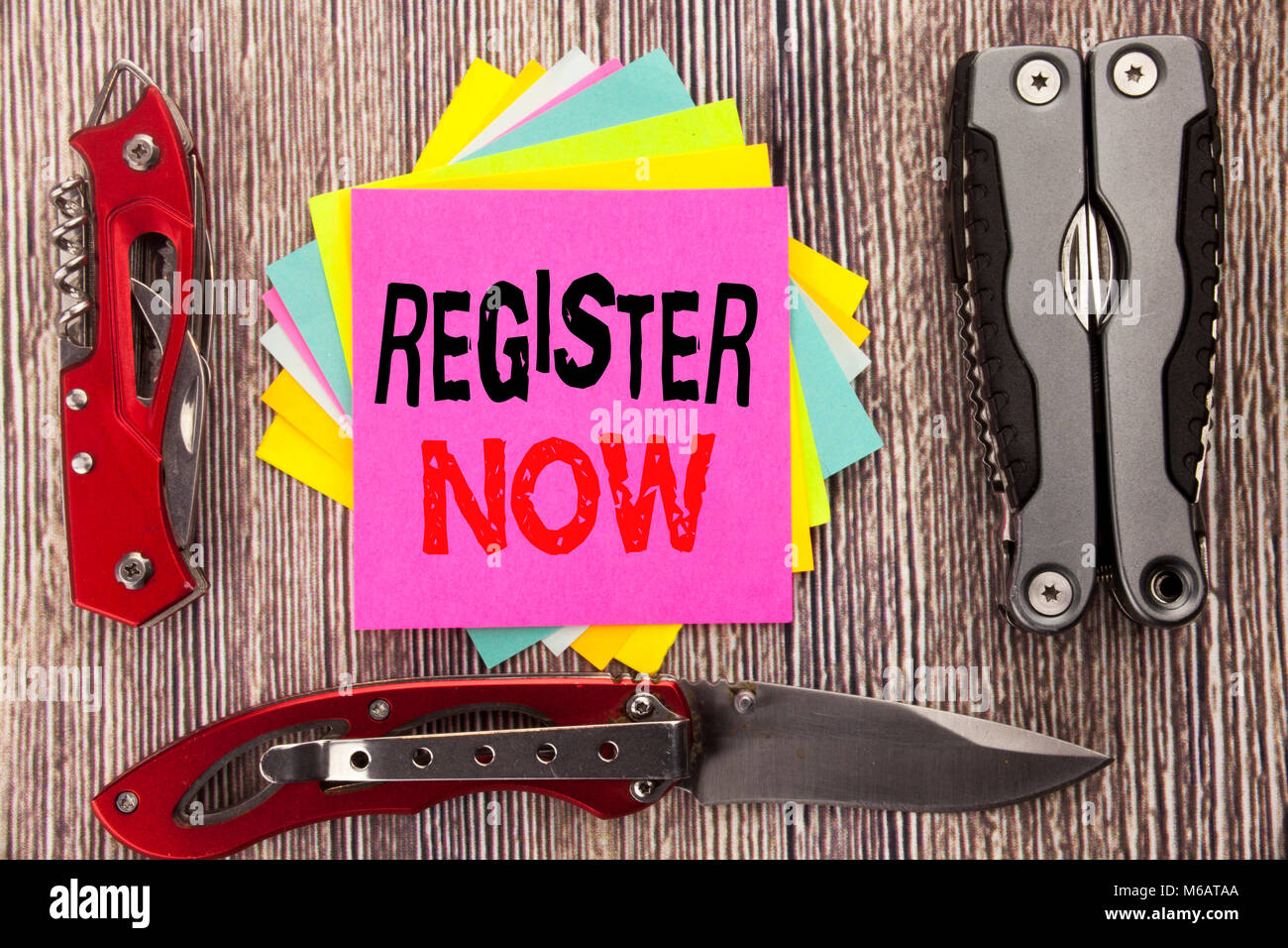Writing text showing Register Now. Business concept for Registration ...