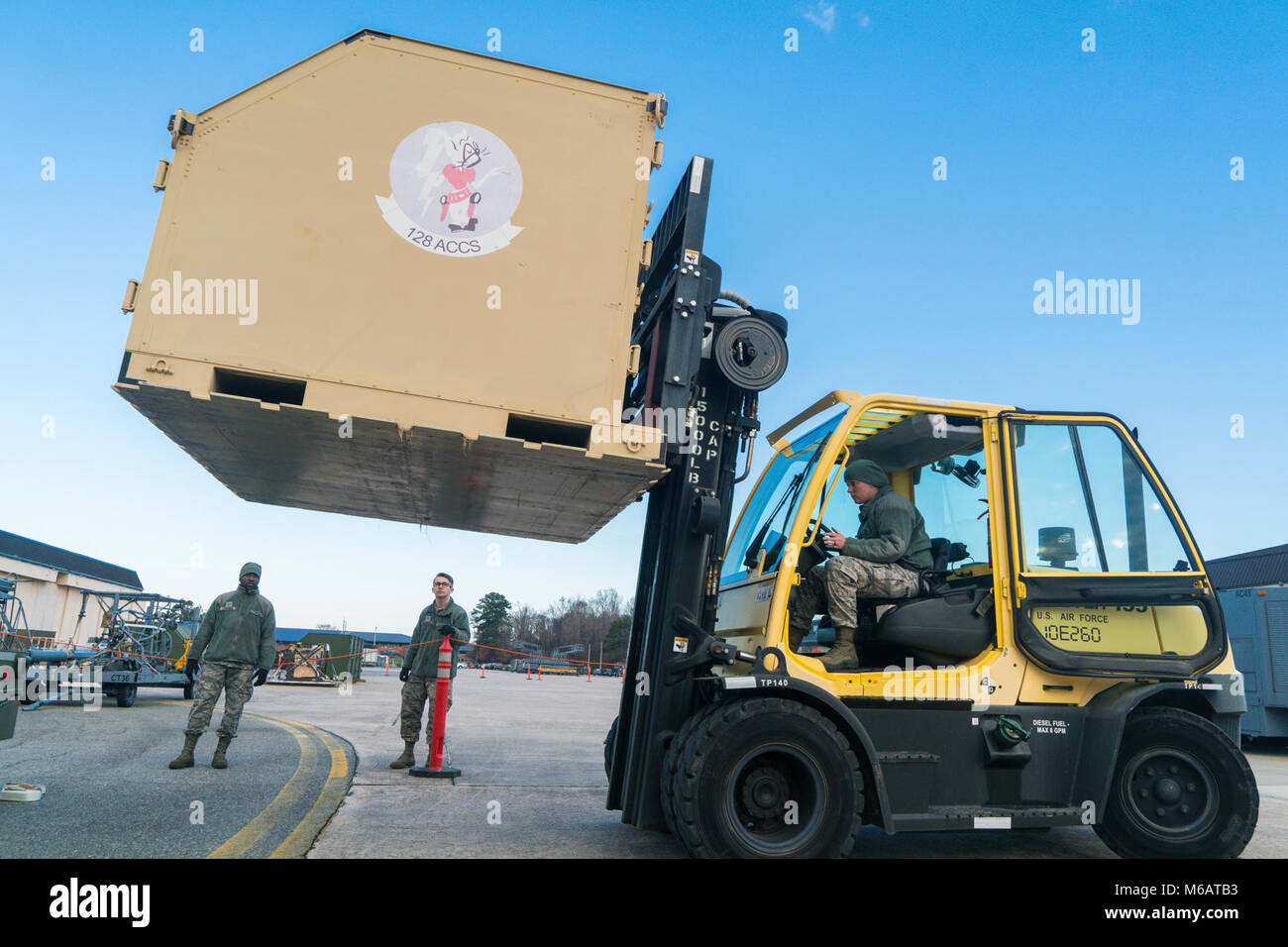 U.S. Air Force Tech. Sgt. Lauren Swanson, with the 116th Air Control ...