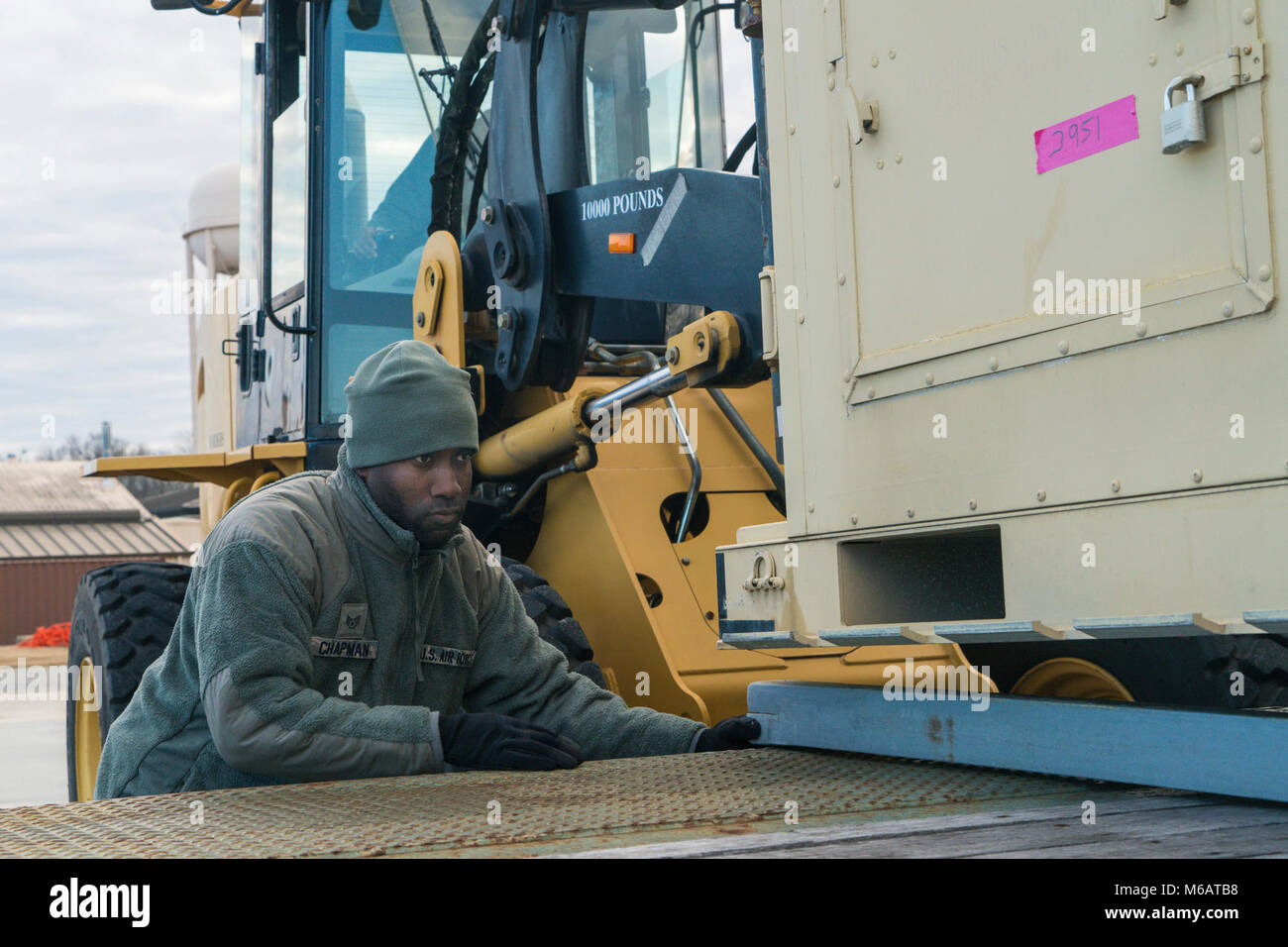 U.S. Air Force Staff Sgt. Edwin Chapman, with the 461st Air Control ...