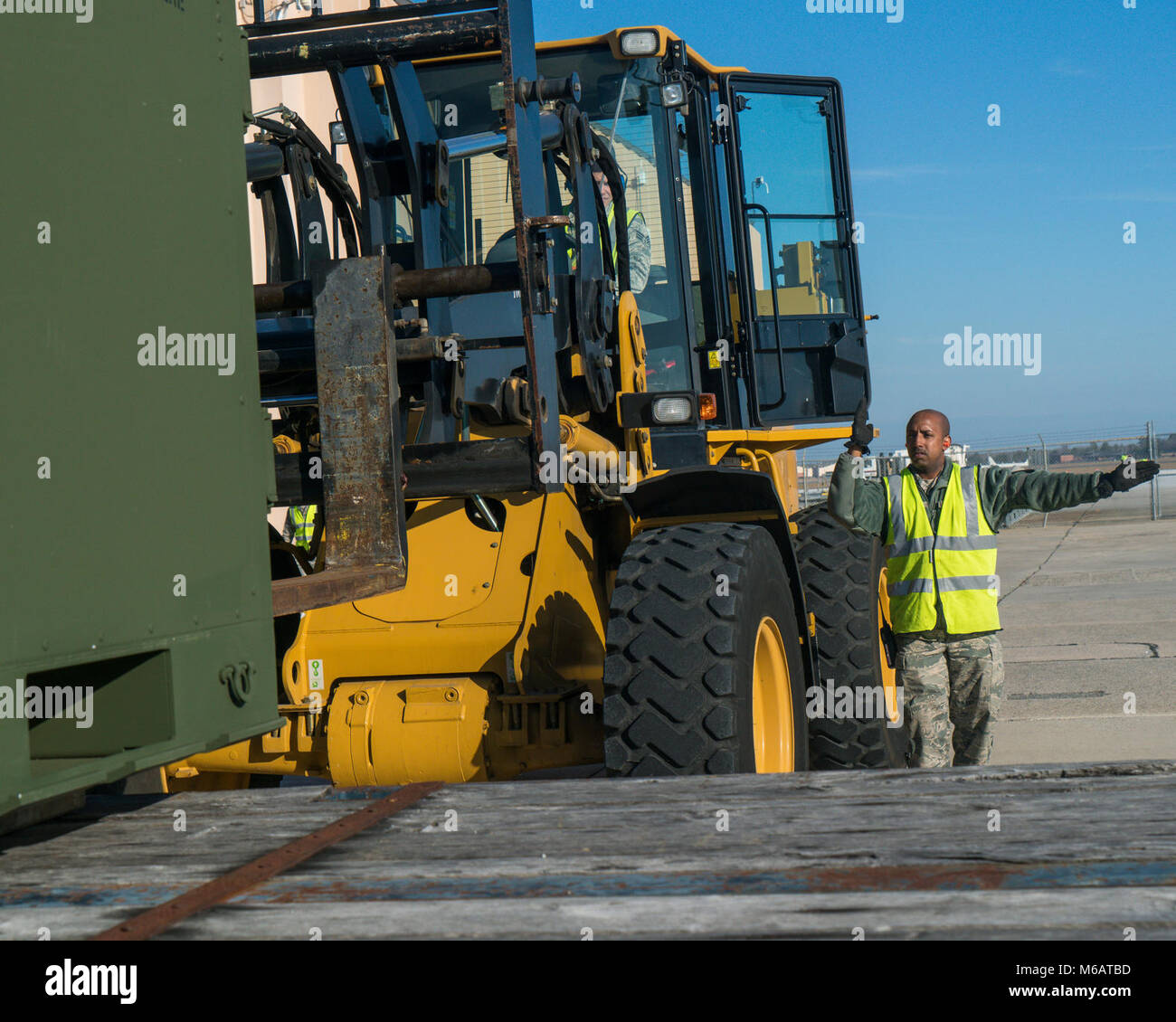 U.S. Air Force Senior Airman Brian Lacey, with the 78th Logistics ...