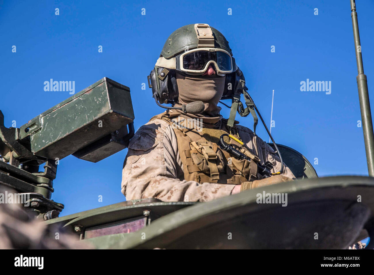 A Marine with 2nd Light Armored Reconnaissance Battalion, 2nd Marine ...