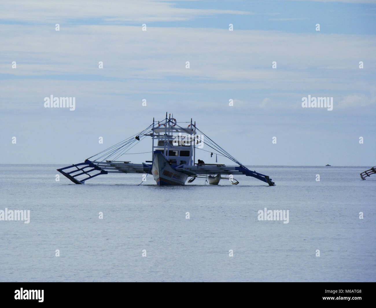 Bangkas, a traditional type of outrigger boats used by Filipino ...