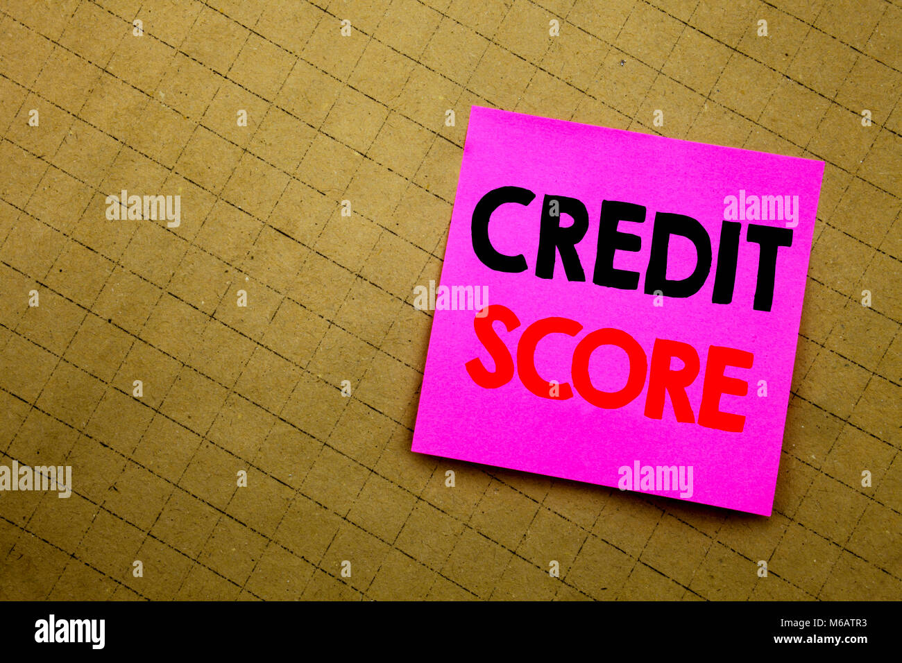 Handwritten text caption showing Credit Score. Business concept writing ...