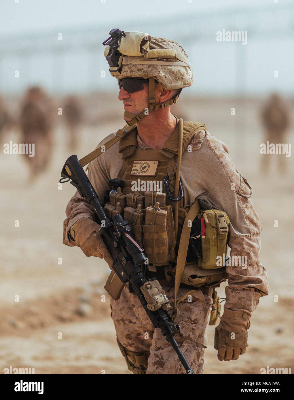 U.S. Marine Col. Christopher J. Douglas, senior advisor for the 505th Zone National Police, Task ...