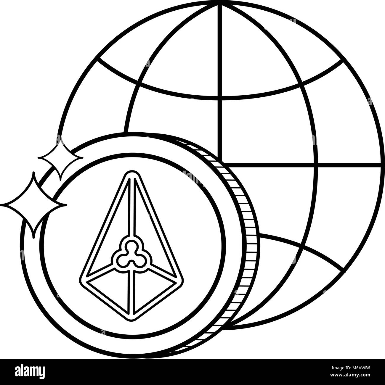 Virtual money currency Stock Vector Image & Art - Alamy