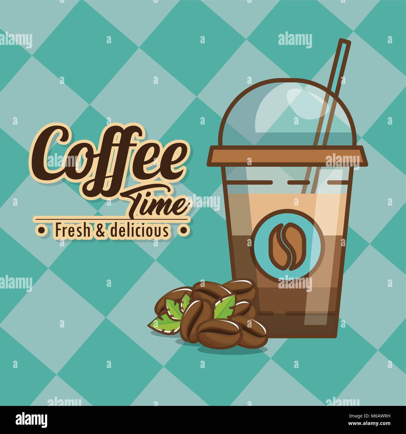 delicious coffee time elements Stock Vector Image & Art - Alamy