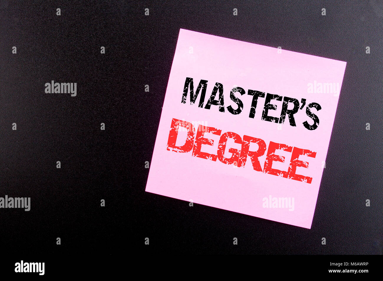 Word, writing Master s Degree. Business concept for Academic Education ...