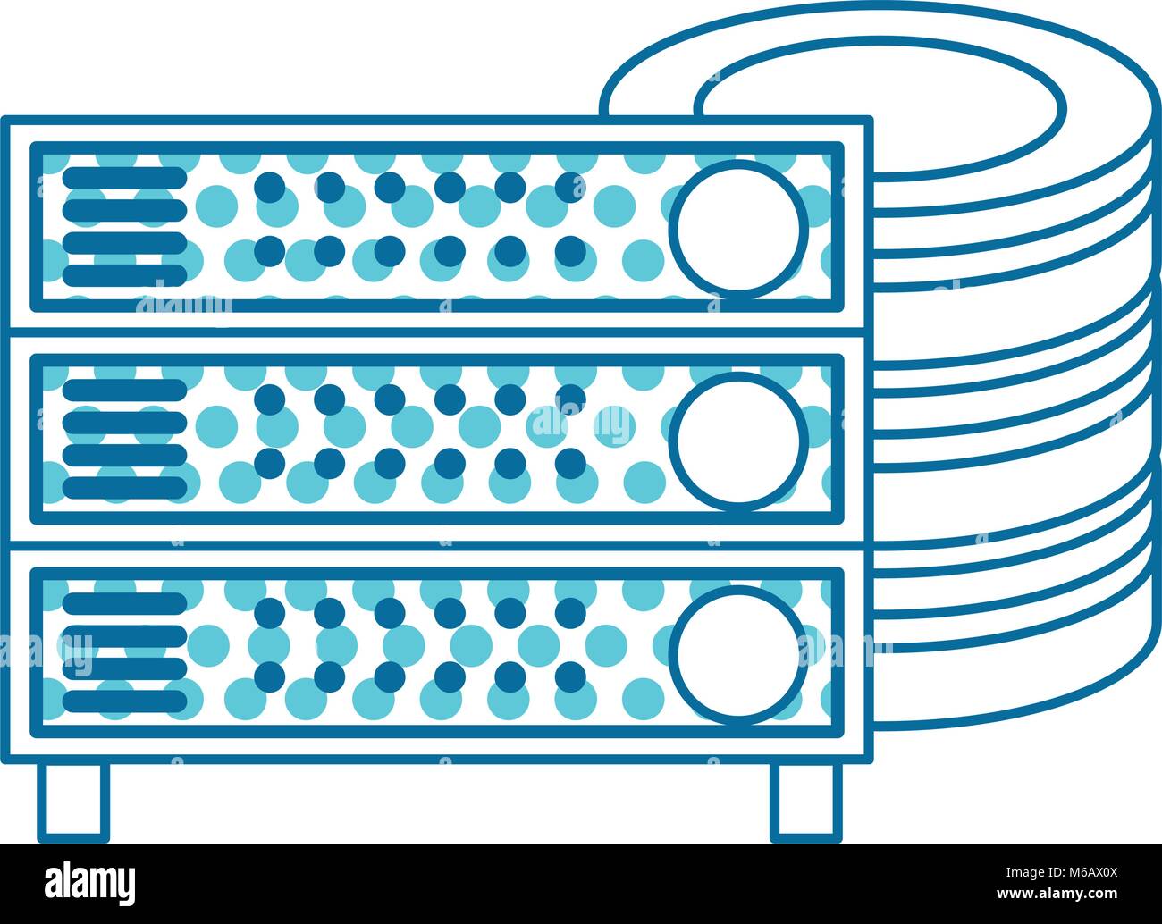 data center disk with server Stock Vector Image & Art - Alamy