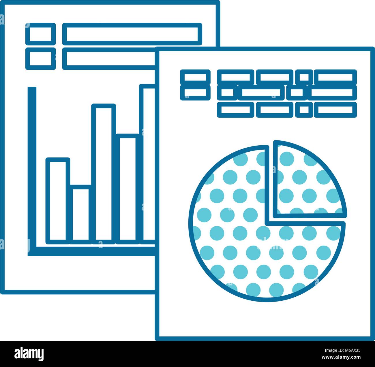 documents with statistics infographic Stock Vector Image & Art - Alamy