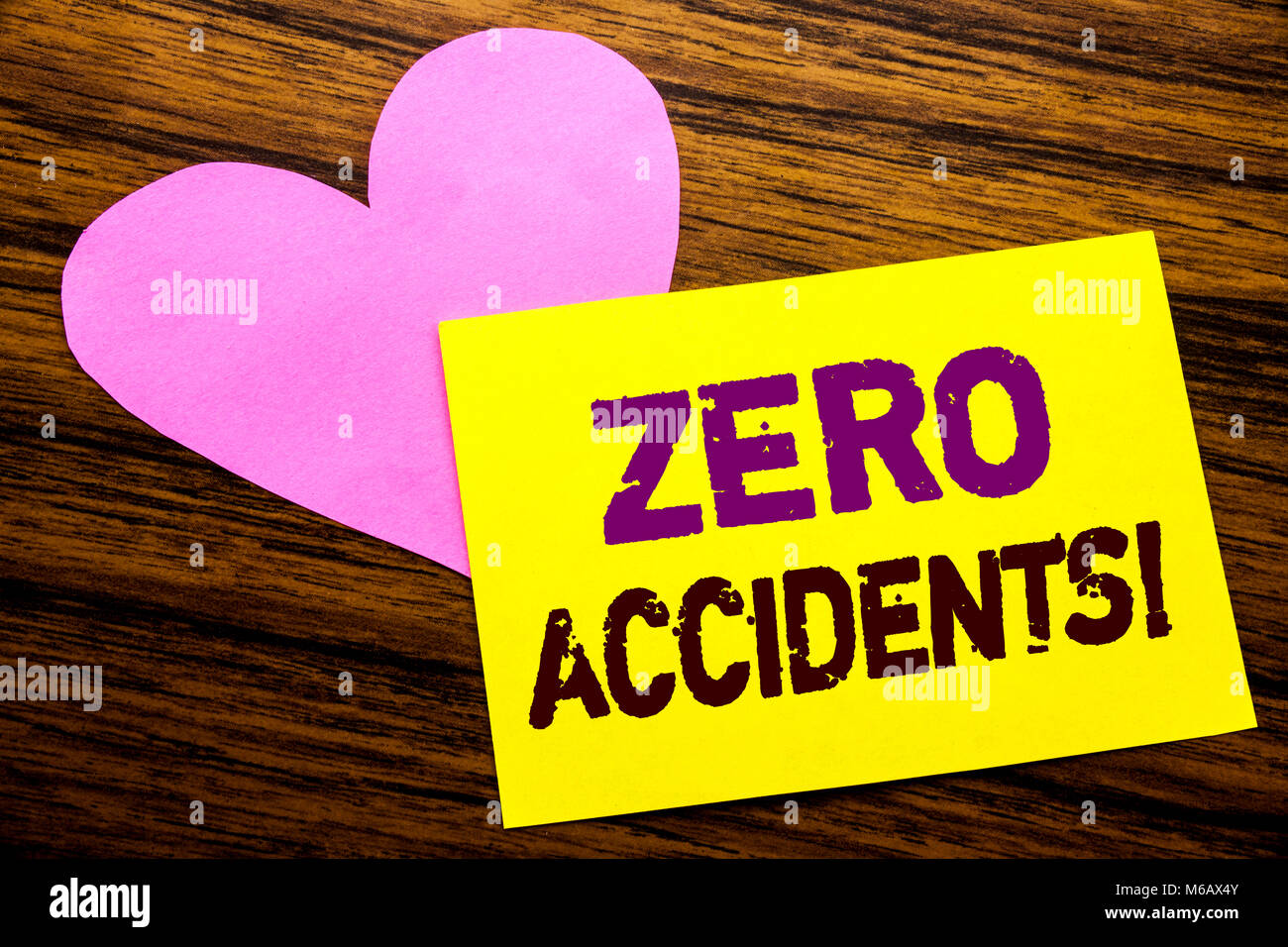 Hand writing text caption inspiration showing Zero Accidents. Business ...