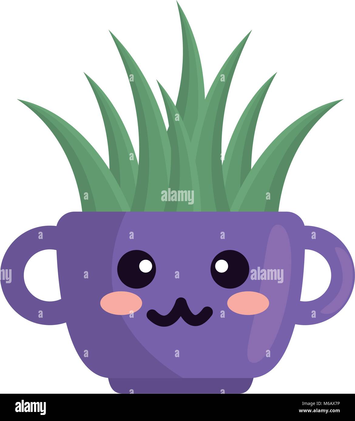 Cute houseplant kawaii cartoon hi-res stock photography and images - Alamy
