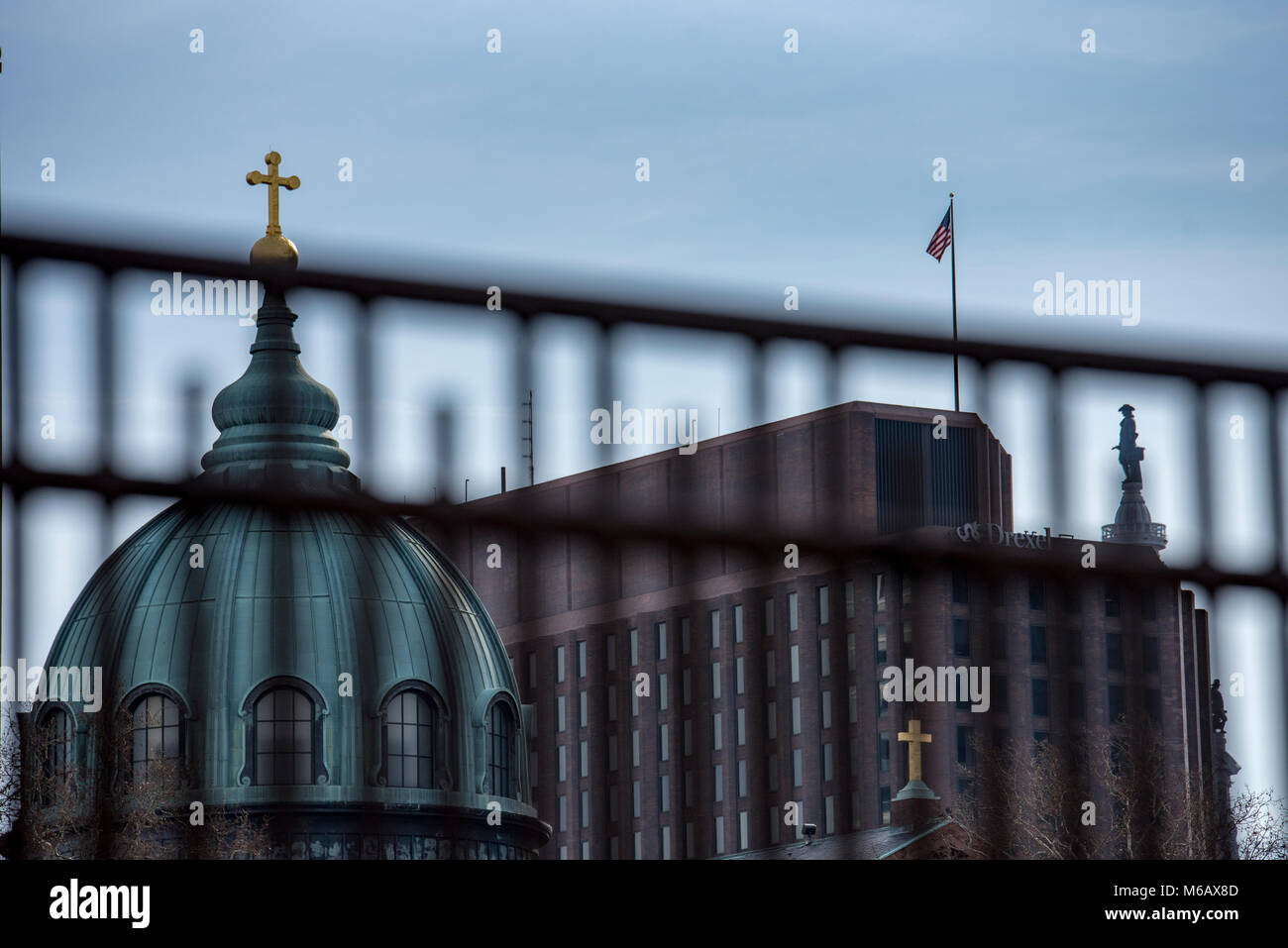 Philadelphia PA / USA. Street scene of Philadelphia leading up to the ...