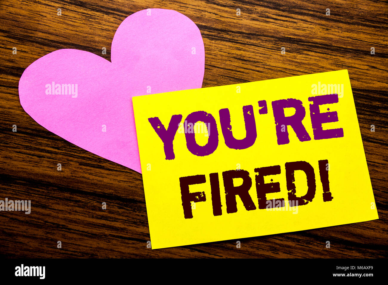 Hand writing text caption inspiration showing You Are Fired. Business ...