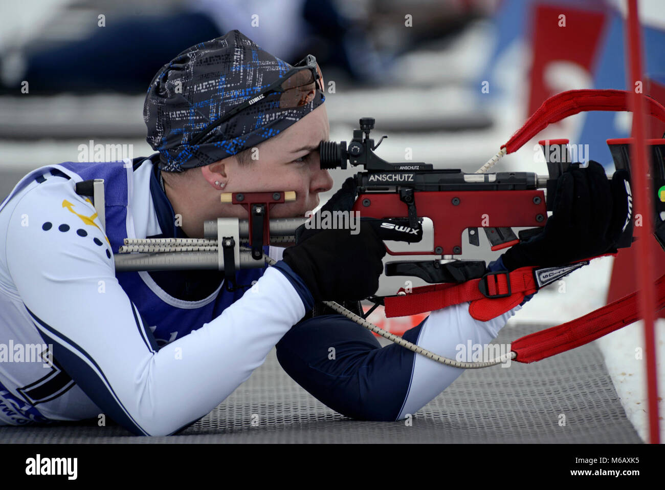 Army Sgt. Ashley Nolan, a member of the Rhode Island National Guard ...