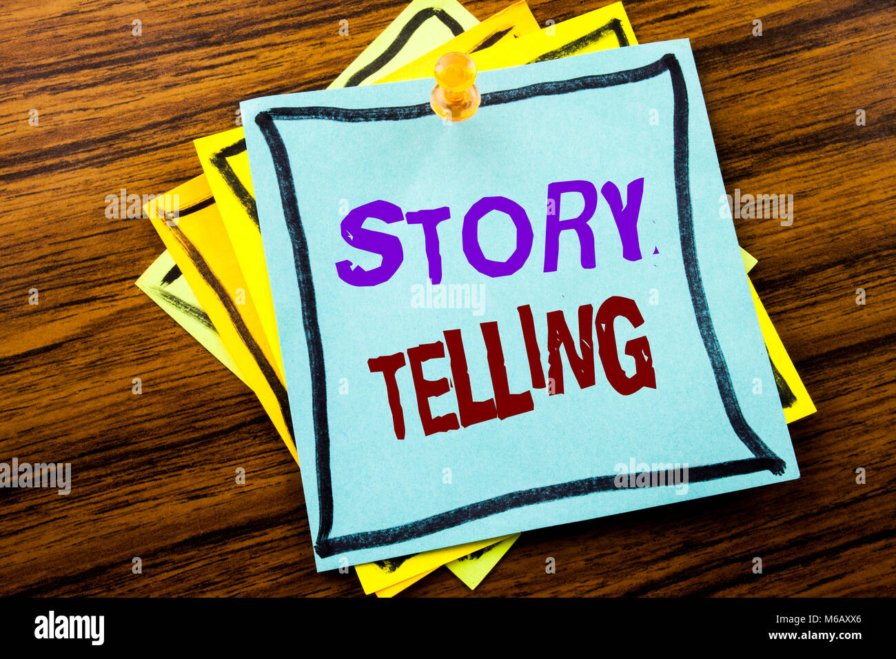 Writing text showing Storytelling. Business concept for Teller Story ...