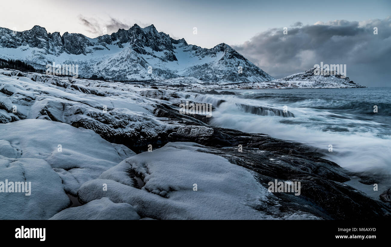 Lanscapes of Senja. Northern Norway. Winter Stock Photo - Alamy