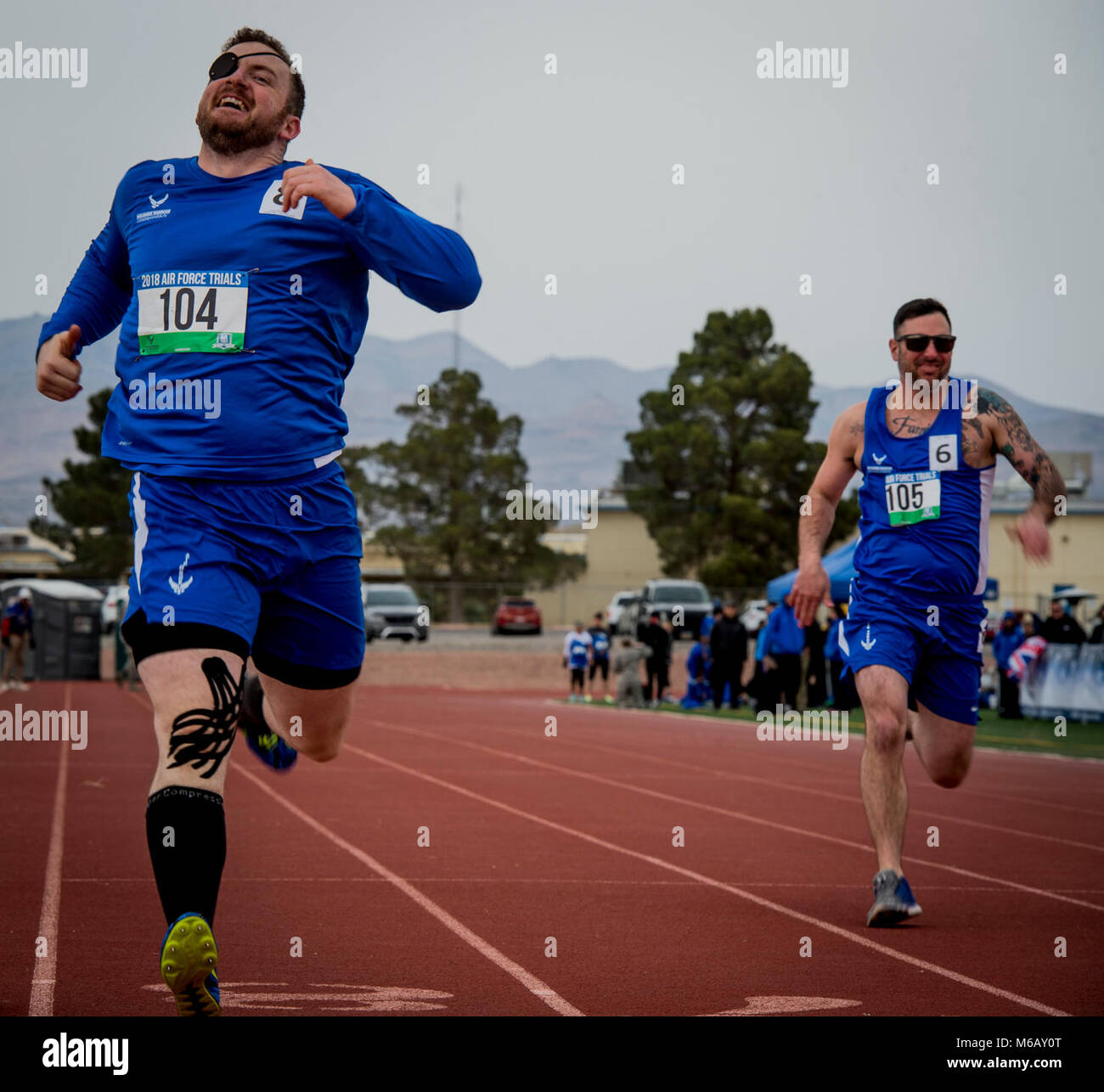 Brett Campfield, a wounded warrior athlete, competes in the men's 800 ...
