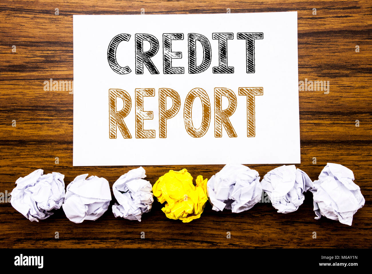 Word, writing Credit Report. Concept for Finance Score Check Written on ...