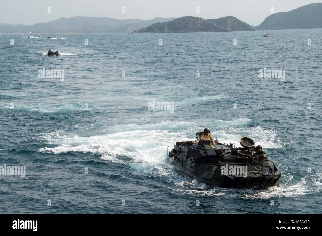 GULF OF THAILAND (Feb. 27, 2018) Amphibious assault vehicles (AAV ...