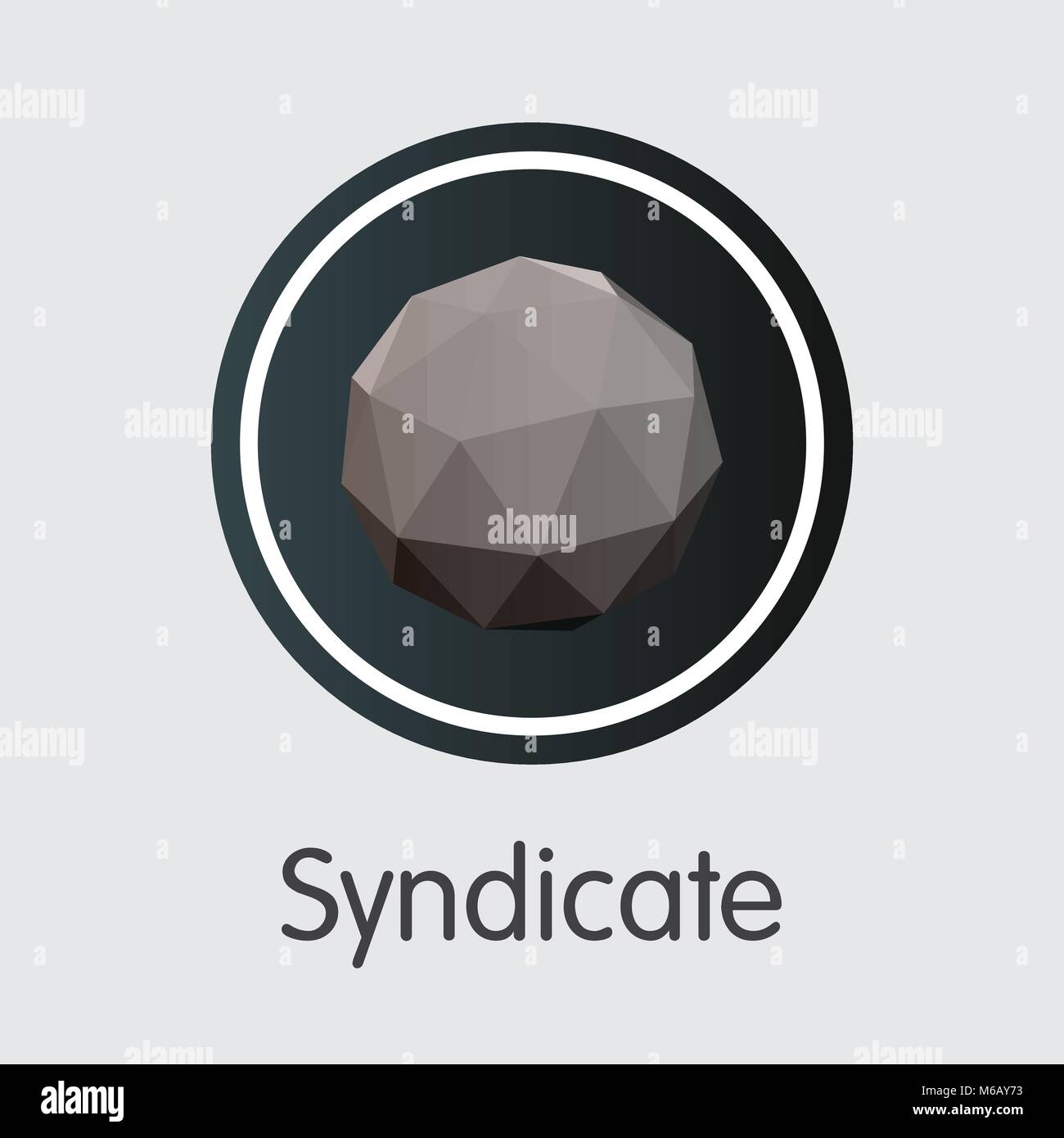 Syndicate Cryptographic Currency - Vector Graphic Symbol Stock Vector ...