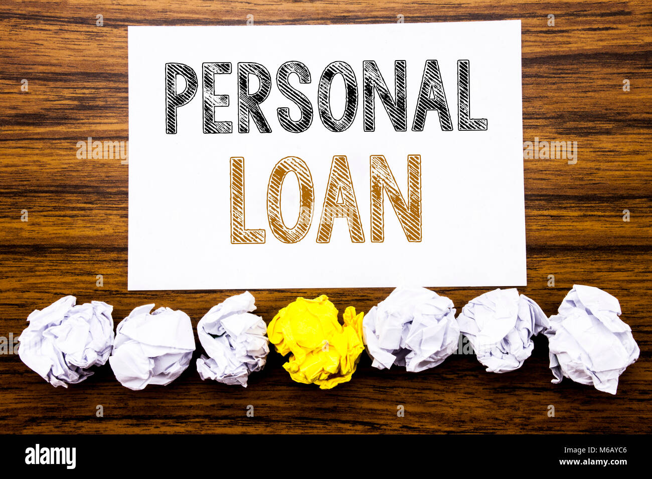 Word, writing Personal Loan. Concept for Bank Financial Help Written on ...