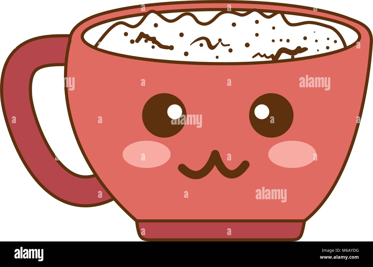 cup with happy face kawaii character Stock Vector Image & Art - Alamy