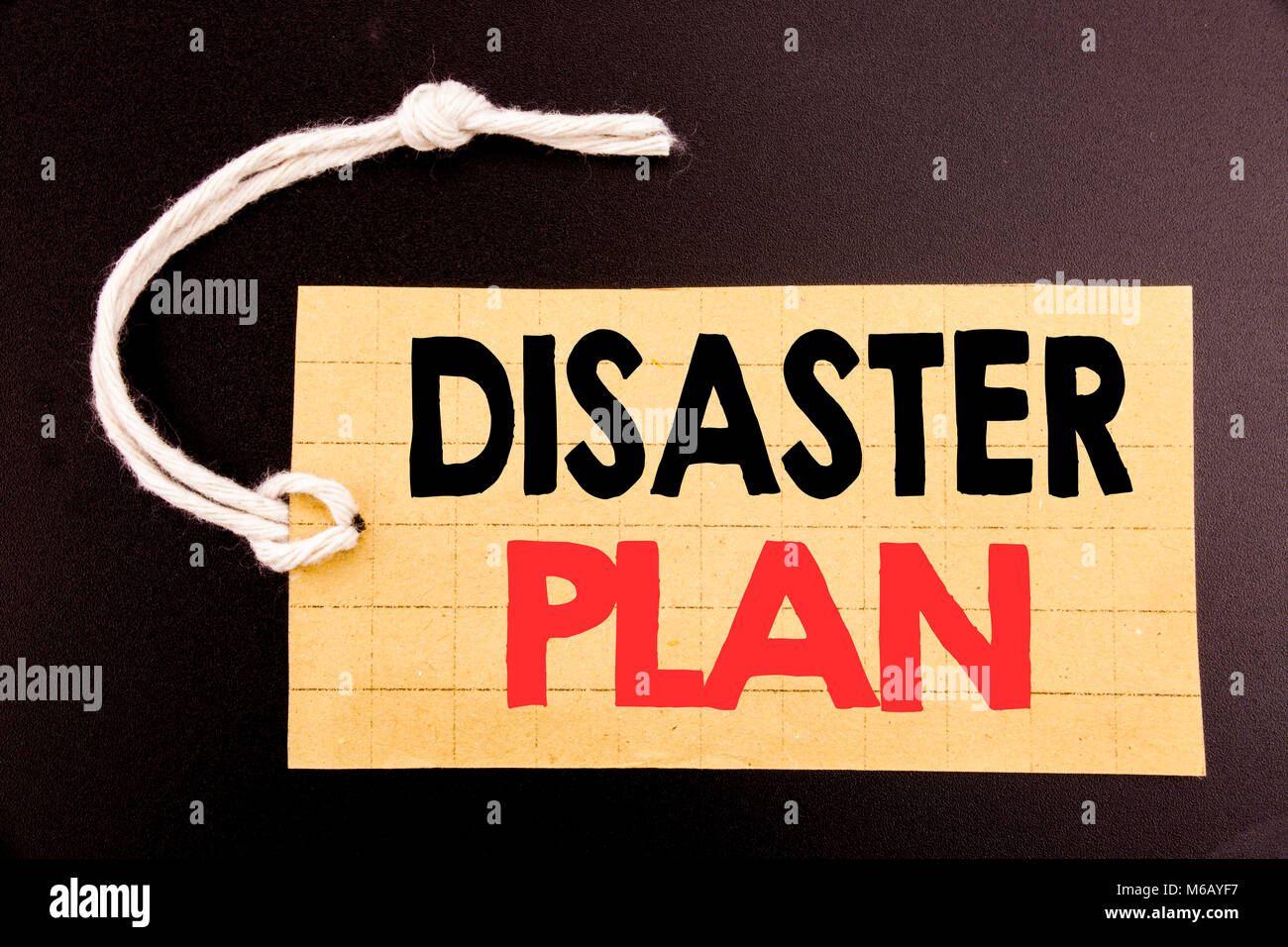 Word, writing Disaster Plan. Business concept for online sale Emergency ...