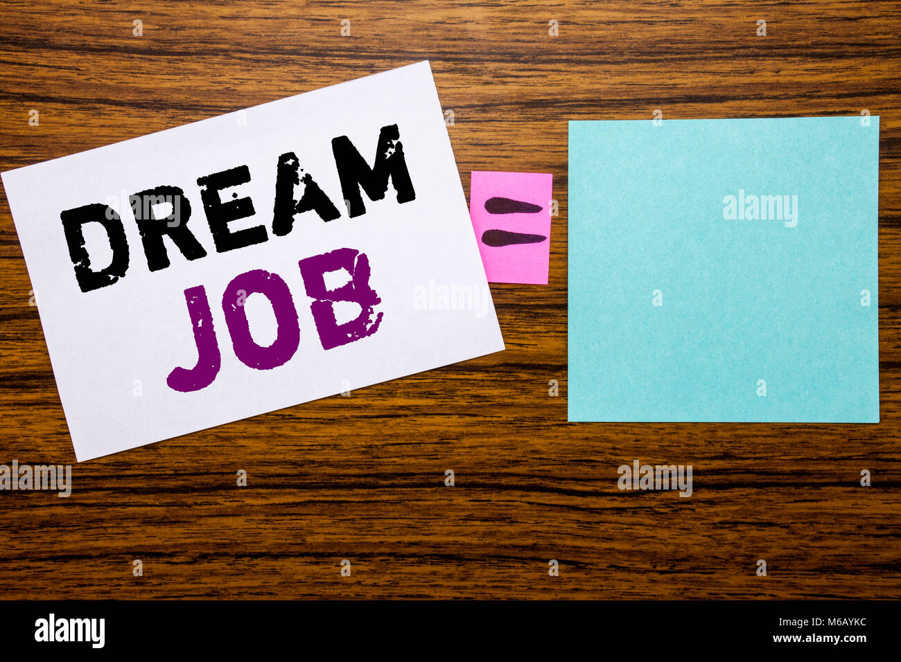 Handwriting Announcement text showing Dream Job. Business concept for ...