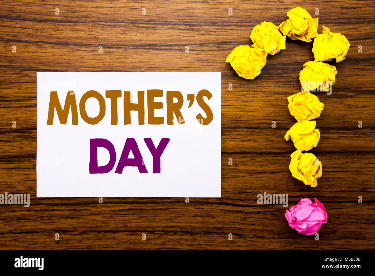Happy mothers day sticky note hi-res stock photography and images - Alamy